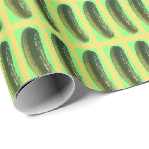 Funny Pickles Wrapping Paper - Christmas Pickle | Zazzle