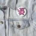Funny Pig Middle Finger Button | Zazzle