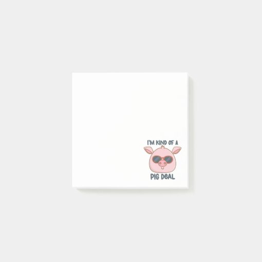 Funny Pig Pun Post-it Notes | Zazzle