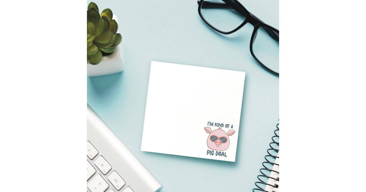 Funny Pig Pun Post-it Notes | Zazzle