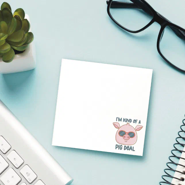 Funny Pig Pun Post-it Notes | Zazzle