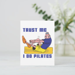 Funny Pilates Postcard | Zazzle