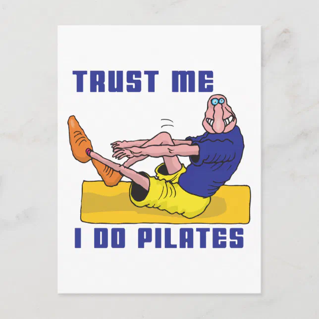 Funny Pilates Postcard | Zazzle