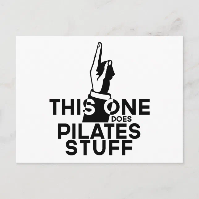 Funny Pilates - Vintage This One Does Pilates Postcard | Zazzle