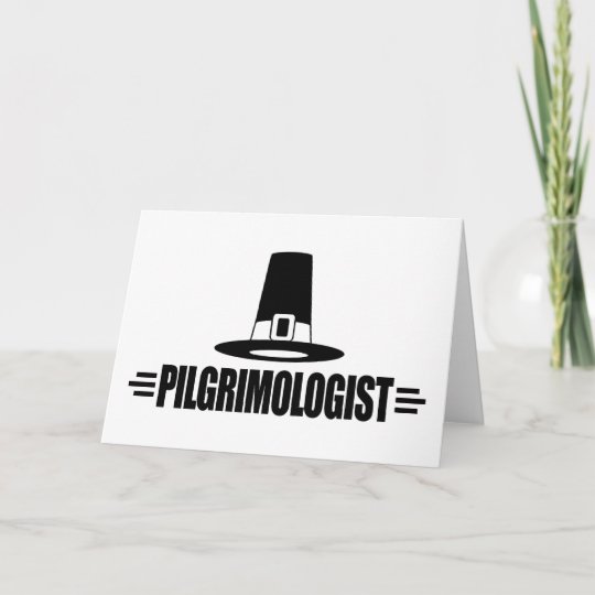 Funny Pilgrim Holiday Card | Zazzle.com