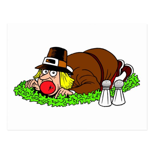Funny Pilgrim Picture Postcard | Zazzle.com
