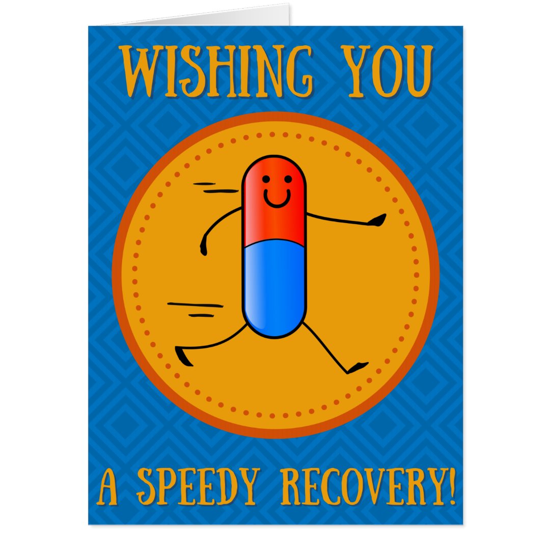Funny Pill Get Well Soon Group Card | Zazzle
