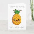 Funny Pineapple Fruit Pun Father's Day Card | Zazzle