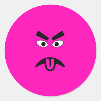 Angry Face Stickers | Zazzle