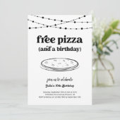 Funny Pizza Birthday Party Invitation | Zazzle