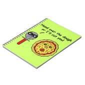 Funny Pizza Cutter Dough Pun Notebook | Zazzle
