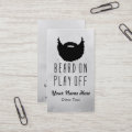 Funny Play-Off Beard Custom Business Cards | Zazzle