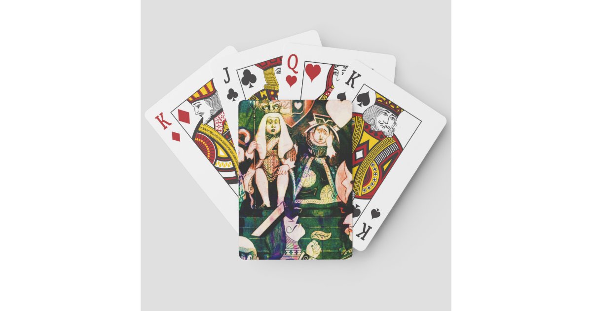 Funny Playing Card King Queen | Zazzle