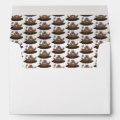 Funny pocket gopher digging cartoon illustration envelope | Zazzle
