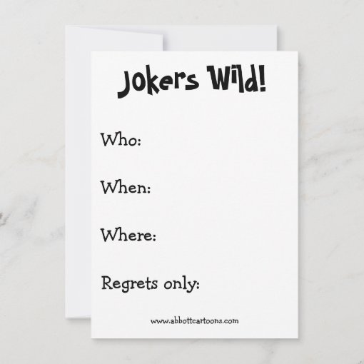 Funny Poker Night Invitations | Zazzle