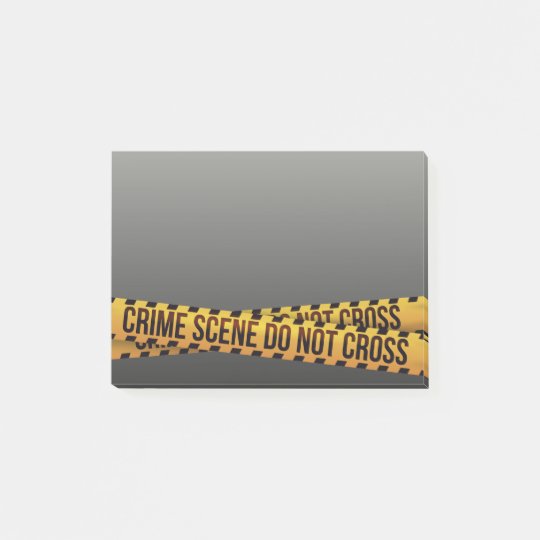 Funny Police Crime Scene Barricade Post-it Notes | Zazzle.com