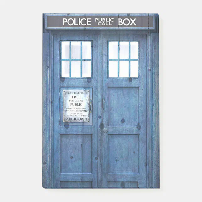 Funny Police phone Public Call Box Post-it Notes | Zazzle