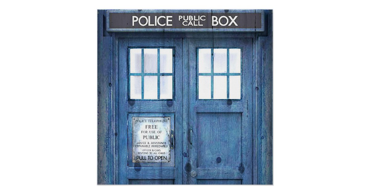 Funny Police phone Public Call Box Poster | Zazzle
