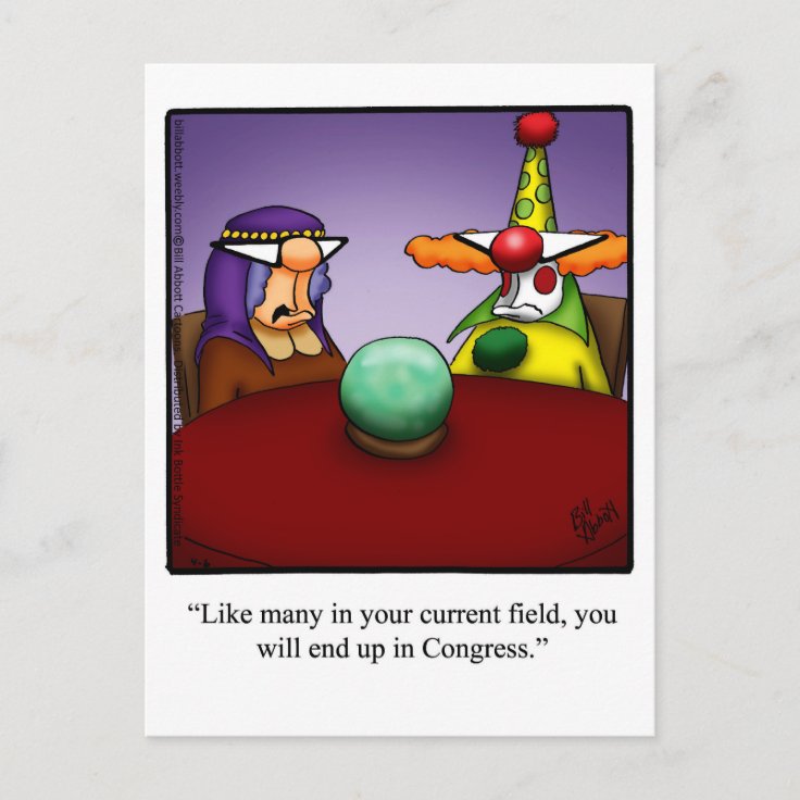 Funny Political Humor Postcard | Zazzle