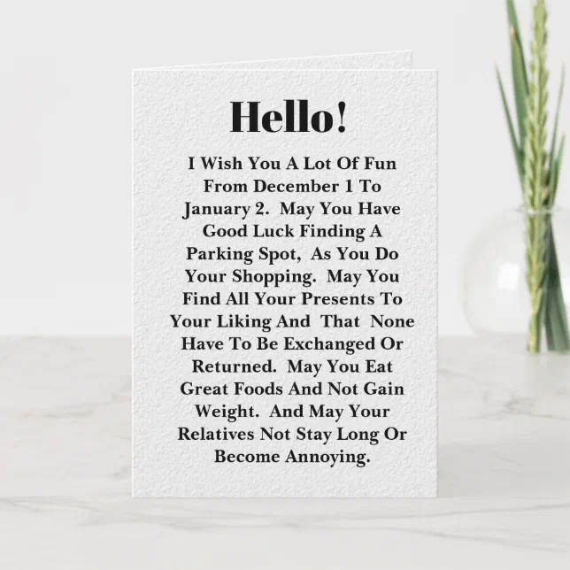 Funny Politically Correct Holiday Greeting Card | Zazzle