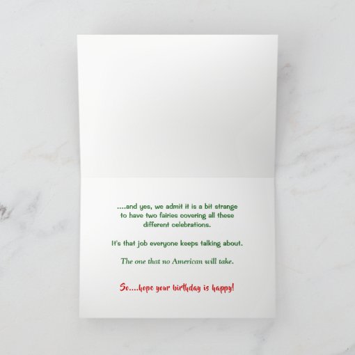 Funny Politically Incorrect Christmas Fairy Holiday Card | Zazzle Funny Politically Incorrect Christmas Fairy Holiday Card | Zazzle