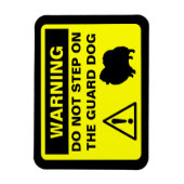 Funny Pomeranian Guard Dog Warning Sign Magnet | Zazzle