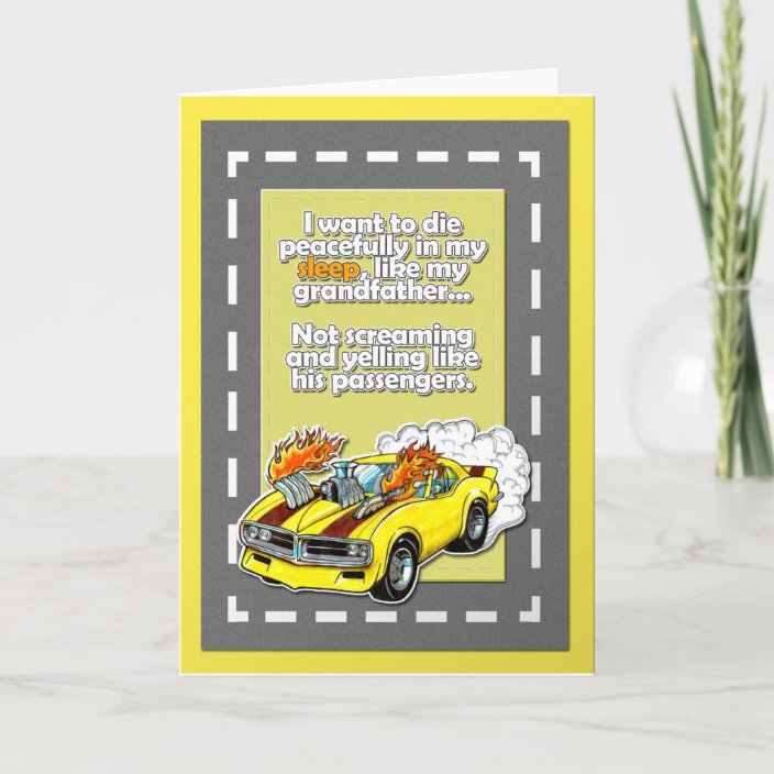 Funny Pontiac Firebird Car Greeting Card | Zazzle.com