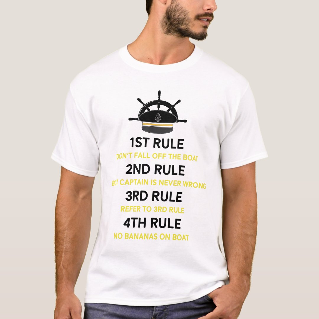 Funny Pontoon Boat Captain Gift Boating Boat Owner T-Shirt | Zazzle