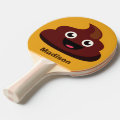 Funny Poop custom name double-sided paddle | Zazzle