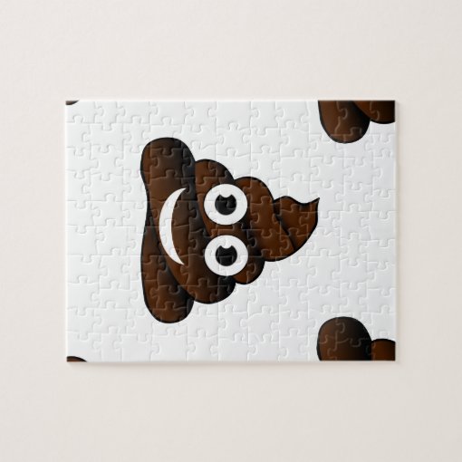 funny poop emoji jigsaw puzzle | Zazzle