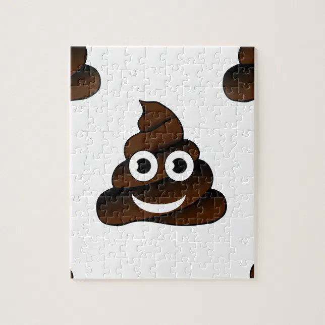 funny poop emoji jigsaw puzzle | Zazzle