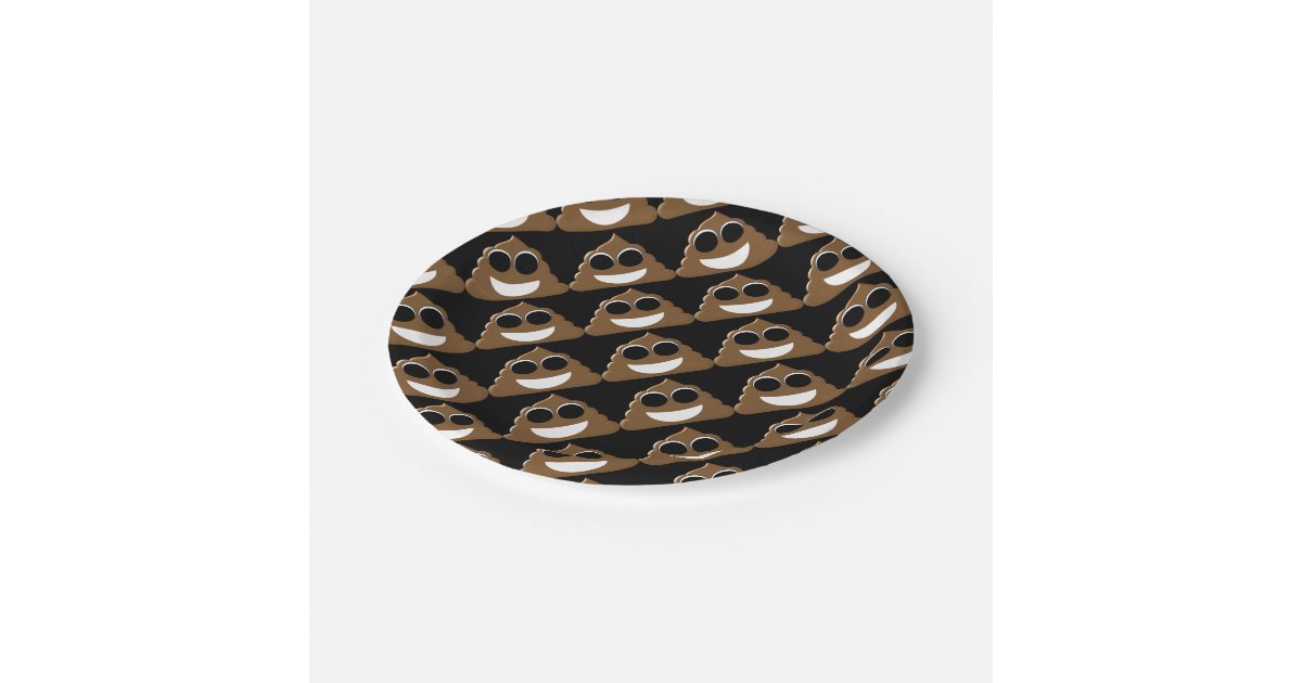 Funny Poop Emoji Paper Plates | Zazzle