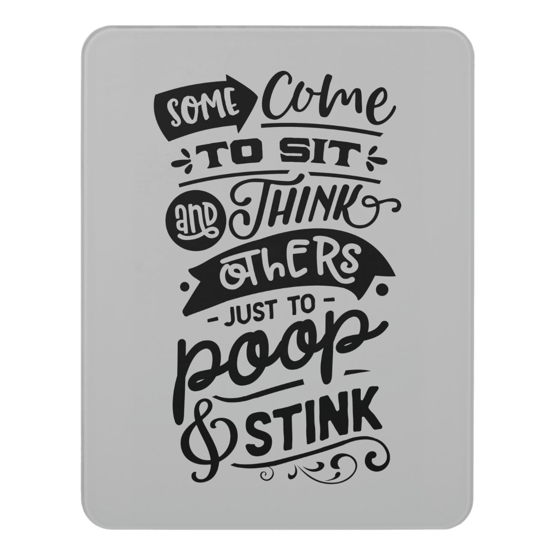 funny poop stink word art bathroom door sign | Zazzle