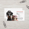 Funny Posh Dog Grooming Appointment Reminder Card | Zazzle