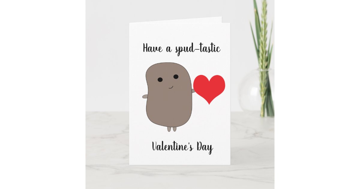 Funny Potato Valentine's Day Card | Zazzle