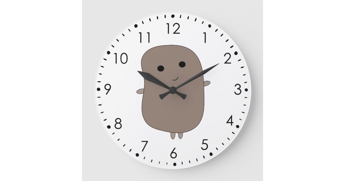 Funny Potato Wall Clock | Zazzle
