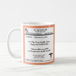 Funny Prescription Pad RX Coffee Mug | Zazzle
