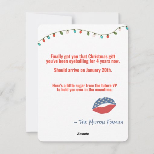 Funny President Joe Biden Christmas Greeting Card | Zazzle