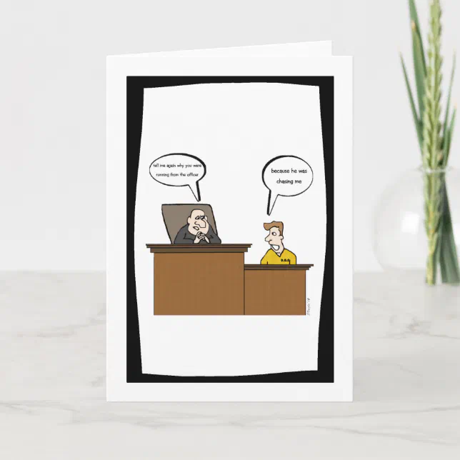 Funny Prison Greetings Card | Zazzle