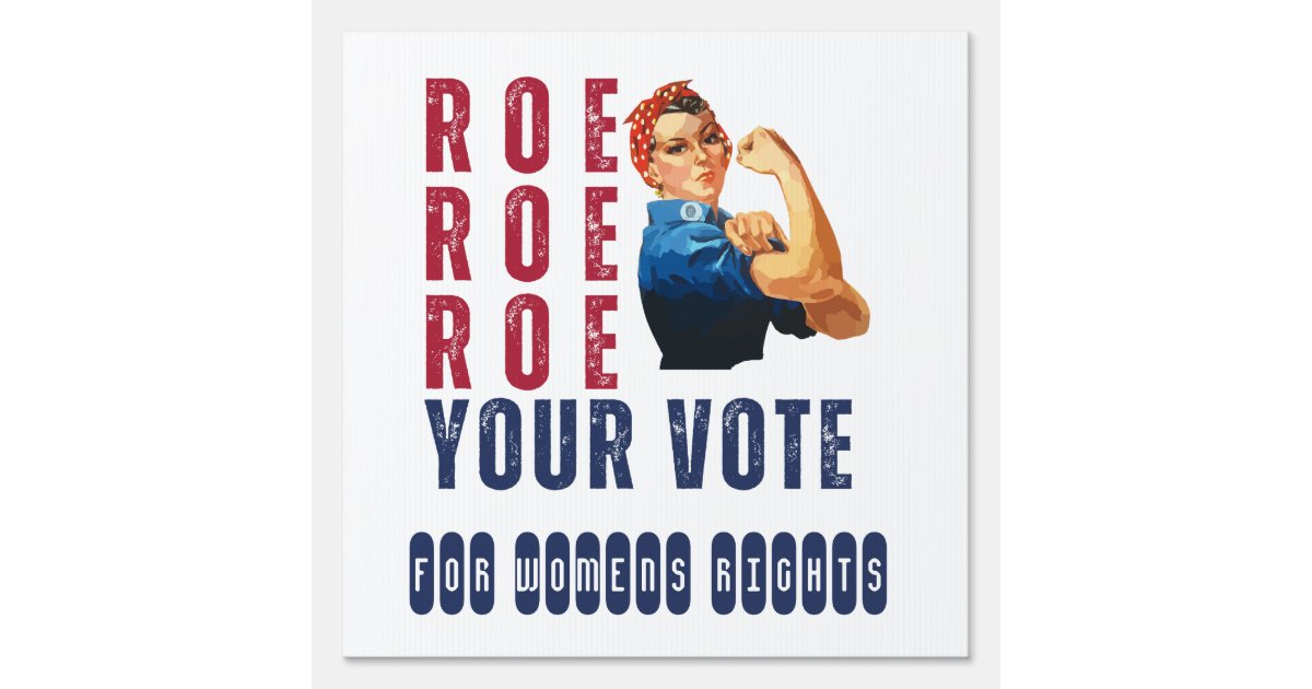 Funny Pro Choice Retro Feminist Political Cartoon Sign | Zazzle