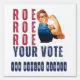 Funny Pro Choice Retro Feminist Political Cartoon Sign | Zazzle