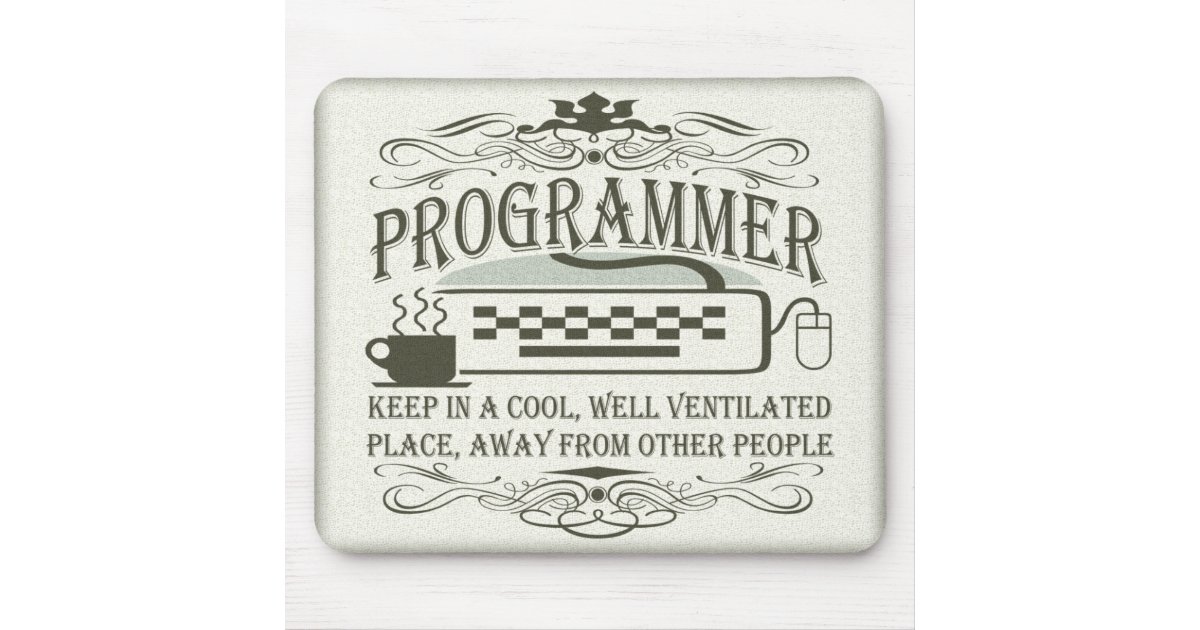 Funny Programmer Mouse Pad Zazzle