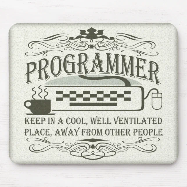 Funny Programmer Mouse Pad | Zazzle