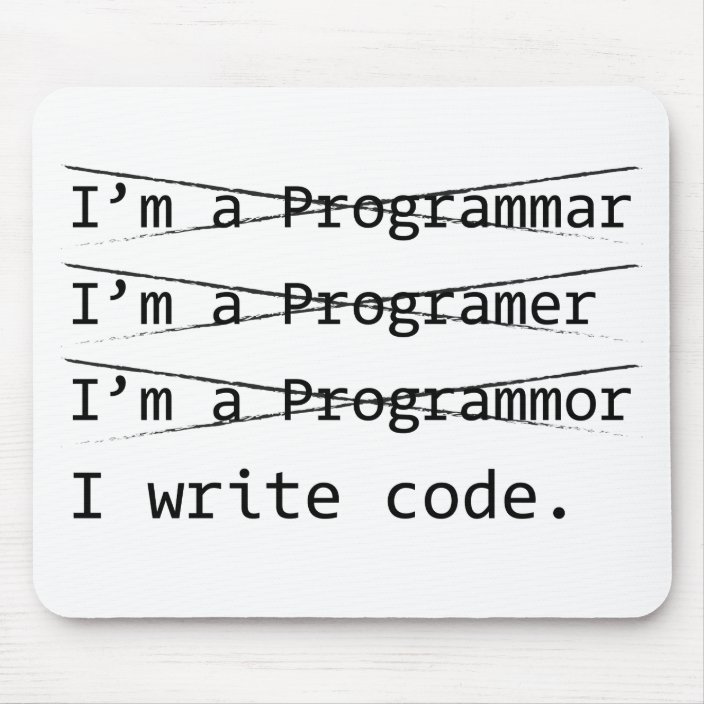 Funny Programmer Mouse Pad