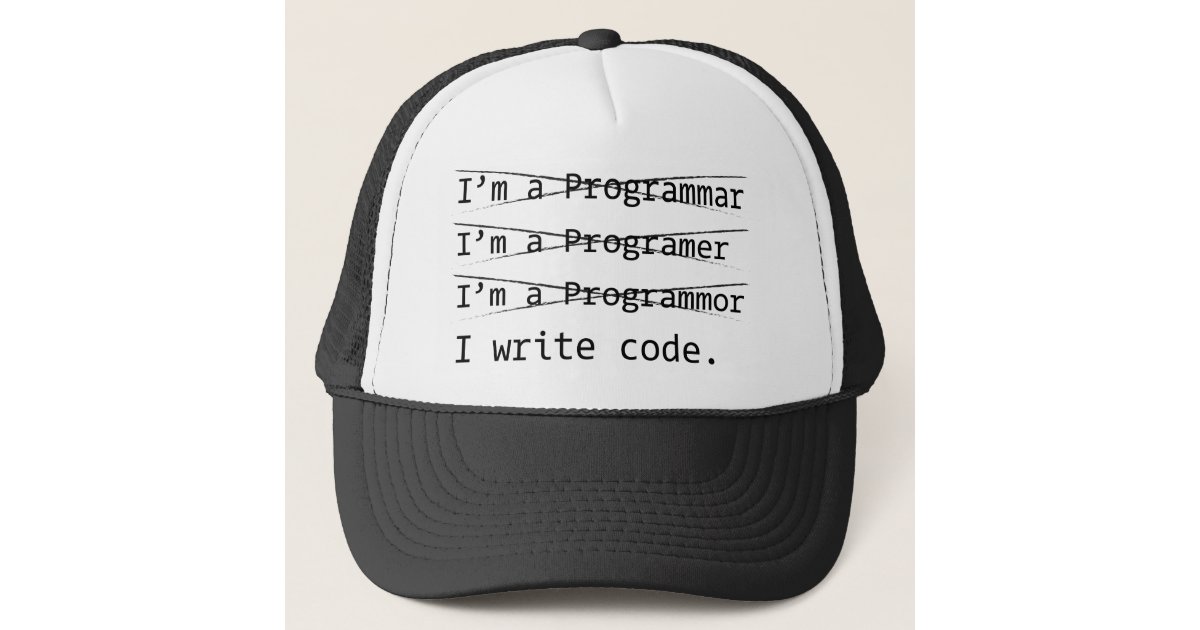 Funny Programmer Trucker Hat Zazzle