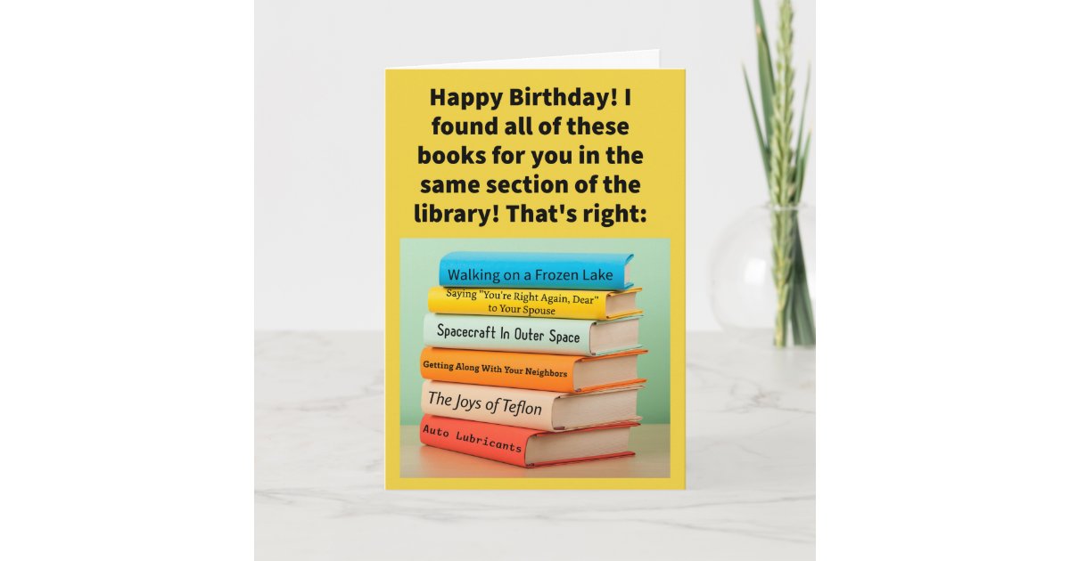 Funny Pun Non-Friction Happy Birthday Card | Zazzle