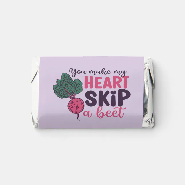Funny Puns My Heart Skip A Beet Valentine's Day Hershey's Miniatures ...