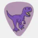 Funny Purple T-Rex Dinosaur Cartoon Guitar Pick | Zazzle