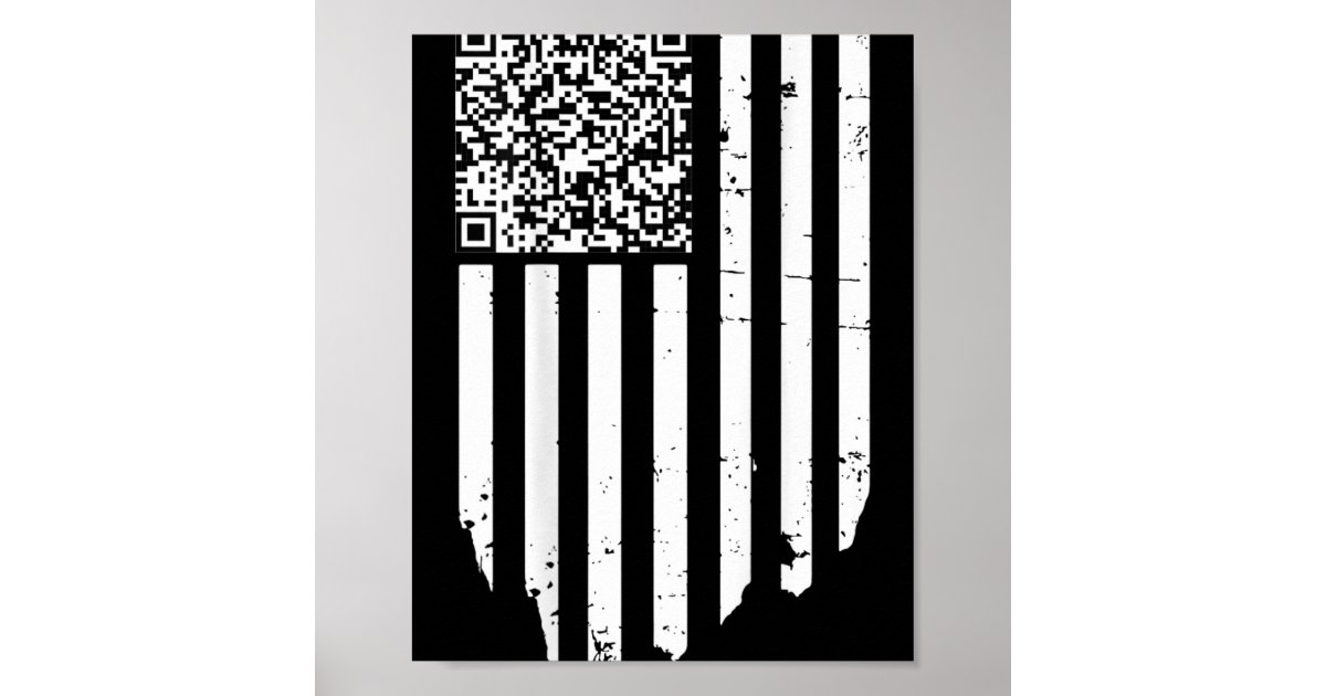 Funny Qr Scan Code President Trump 4547 Trump Danc Poster | Zazzle