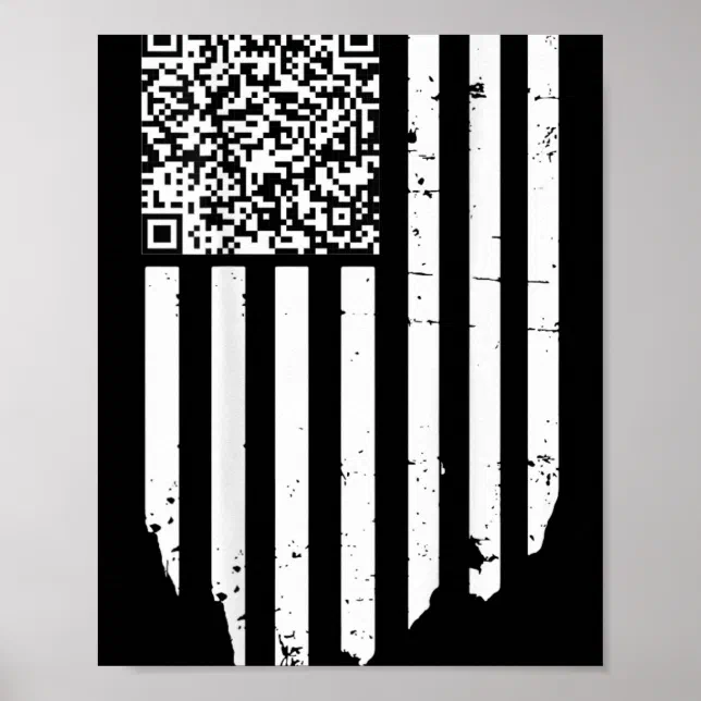Funny Qr Scan Code President Trump 4547 Trump Danc Poster | Zazzle